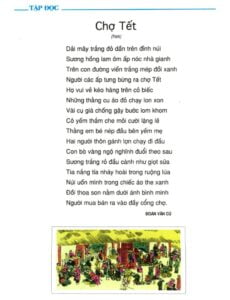Bài thơ Chợ Tết (Đoàn Văn Cừ) (1939) | GợiÝ.vn